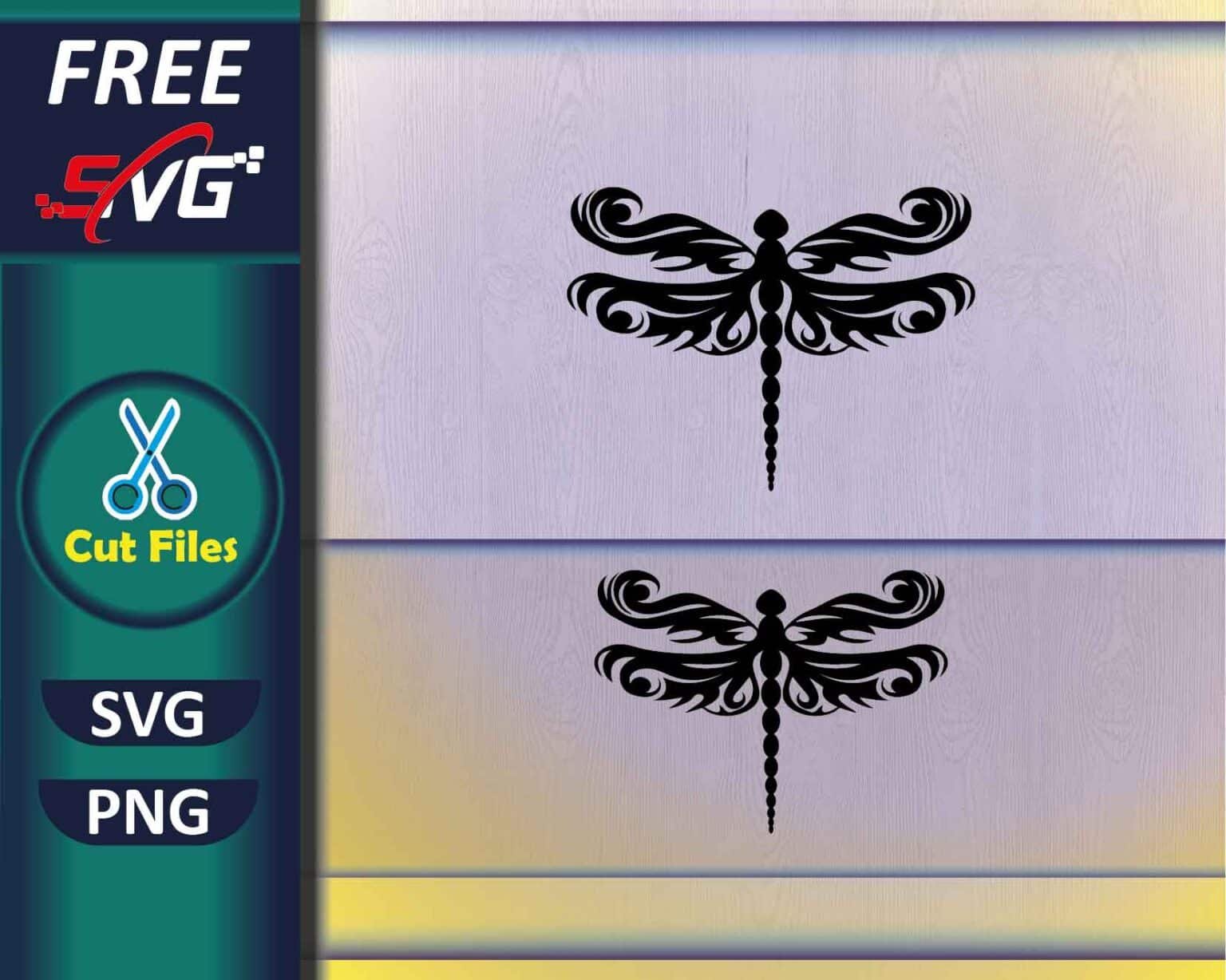 Free dragonfly SVG for Cricut