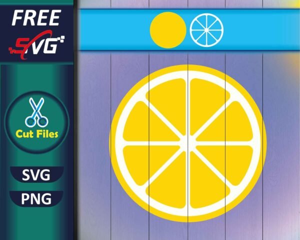 Lemon Slice SVG Free for Cricut
