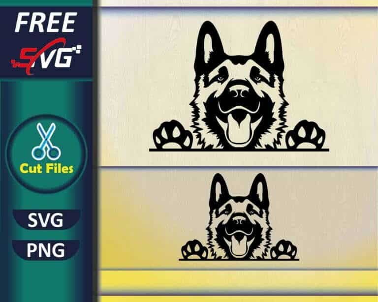 German Shepherd SVG Free, Cut files for Cricut