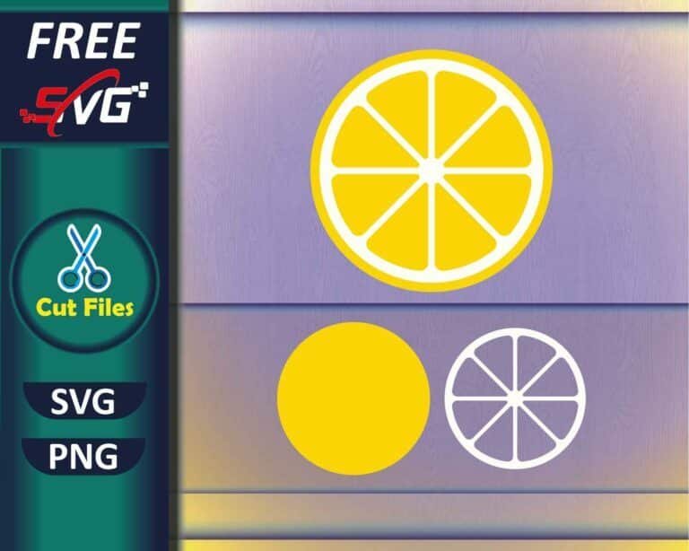Lemon Slice SVG Free for Cricut