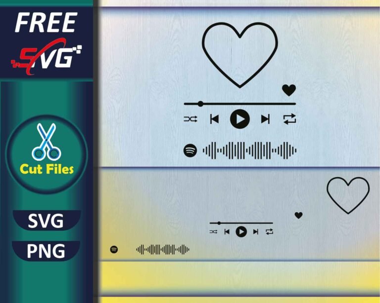 Spotify Music Player SVG Free Cut Files For Cricut