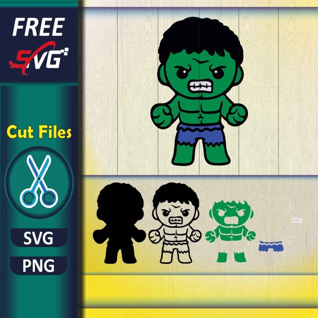 Baby Hulk smash SVG Free