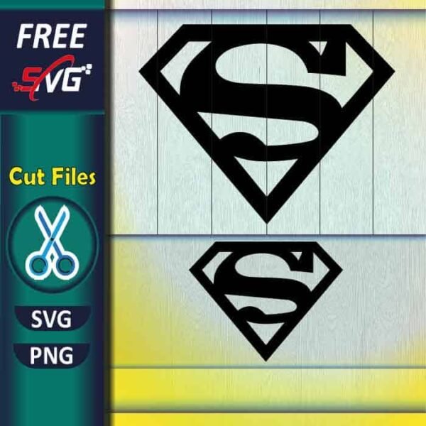 Superman Logo Outline SVG Free