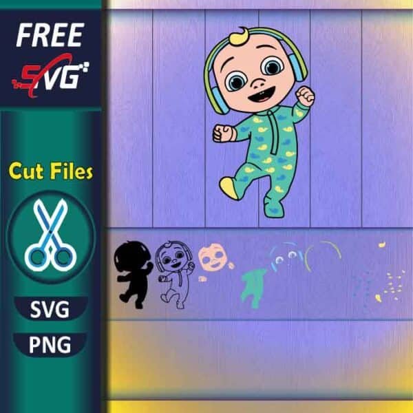 Cocomelon Layered SVG Free for Cricut | Cocomelon JJ SVG | freesvg.art
