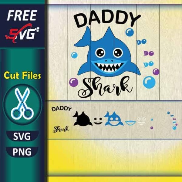 Daddy Shark SVG Free for Cricut | freesvg.art