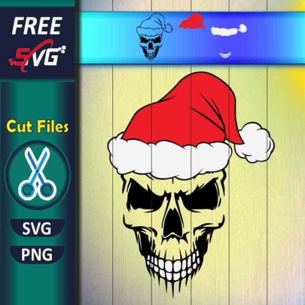 Christmas skull SVG free | free Christmas SVG files for Cricut ...
