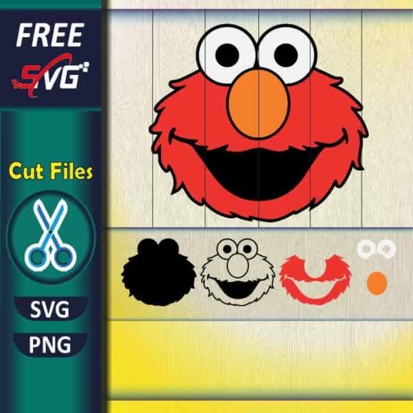 Elmo face SVG free for Cricut, sesame street birthday SVG - freesvg.art