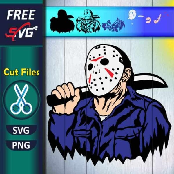 Jason Voorhees SVG free, Jason SVG free