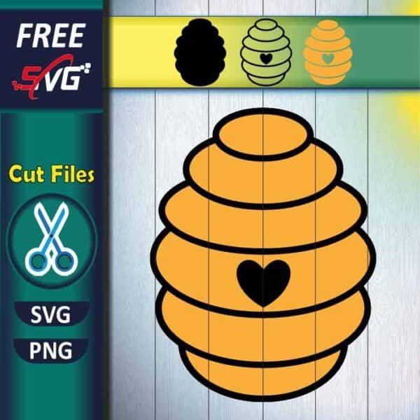 Layered Bee SVG free, Cut File for Cricut | Free SVG Files