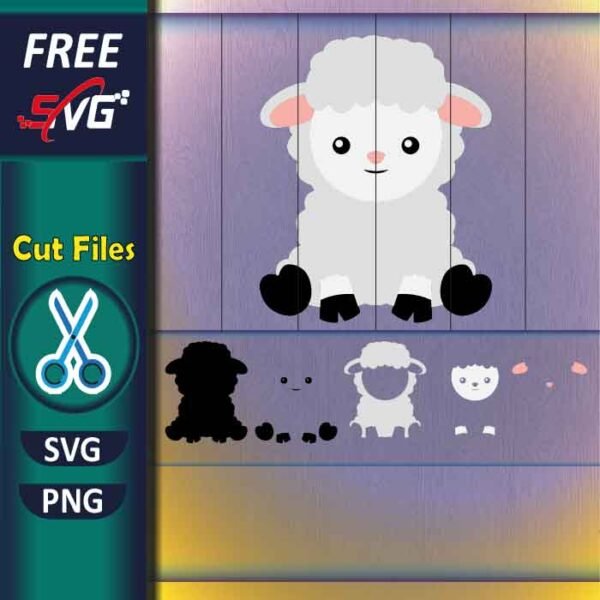 Sheep SVG free, baby sheep SVG, Farm Animals SVG | Free SVG Files