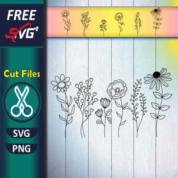 wildflowers SVG free | Free SVG Files