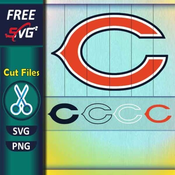 Chicago Bears C logo SVG free for Cricut