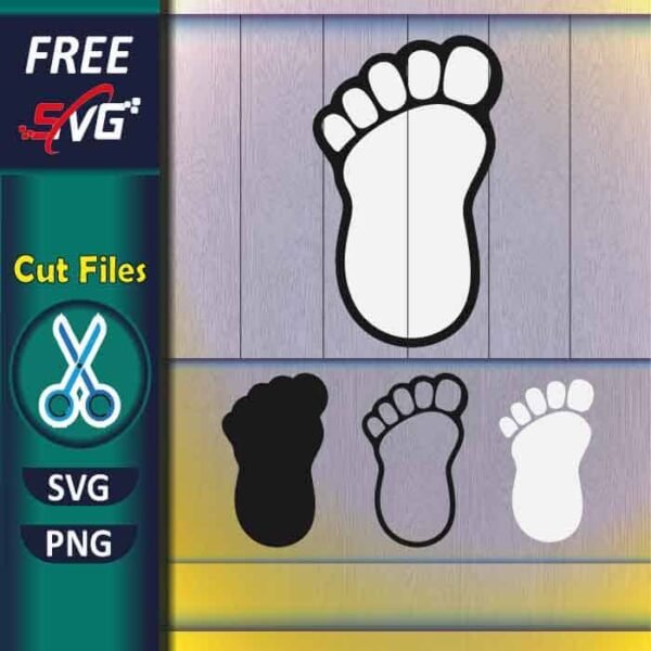 Foot print SVG free - Bigfoot SVG
