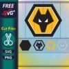 Wolverhampton Wanderers FC logo SVG free, wolves football team logo