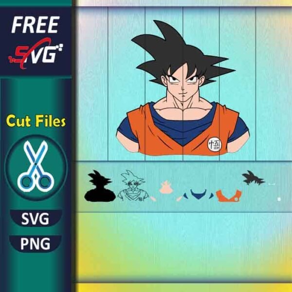 Goku SVG free | Dragonball z Cricut | anime SVG