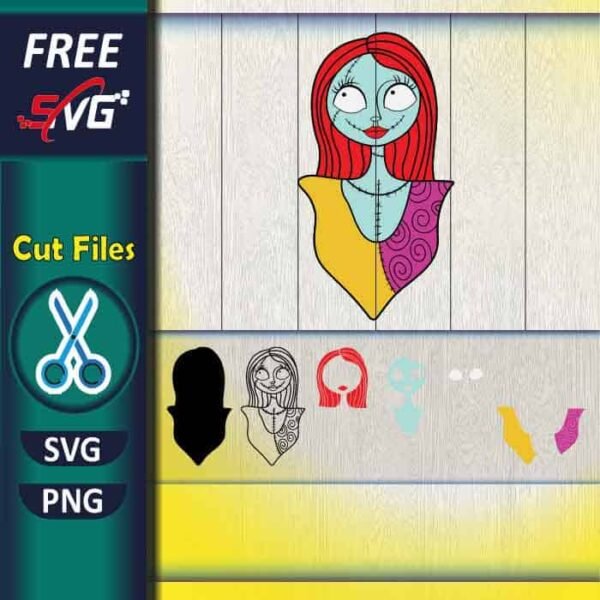 Sally SVG free, The nightmare before Christmas SVG