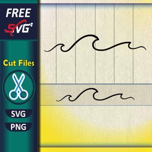 wave SVG free for Cricut, wave shape SVG
