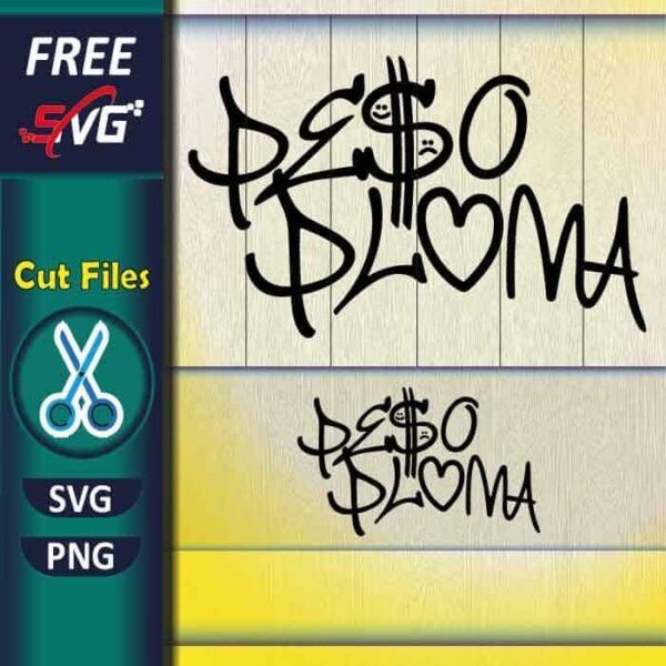 Peso Pluma logo SVG free for Cricut