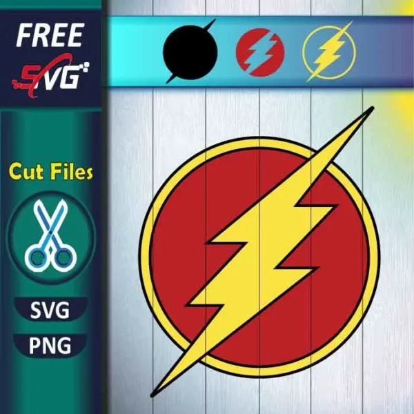 The Flash Logo SVG Free – Superhero Lightning Bolt SVG