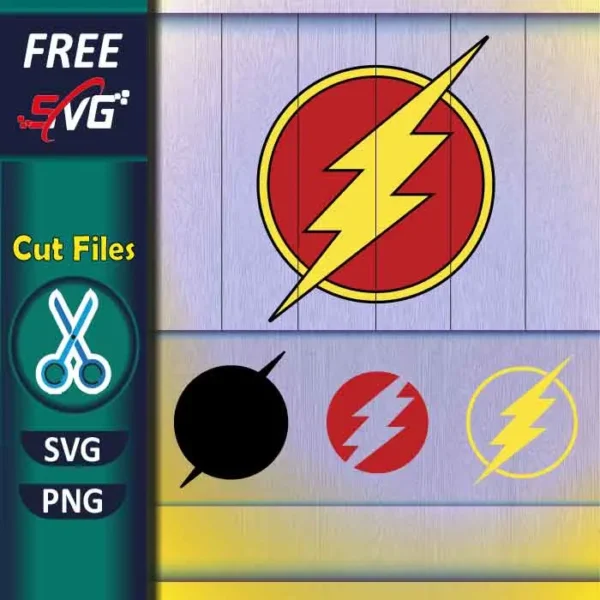 The Flash Logo SVG Free – Superhero Lightning Bolt SVG